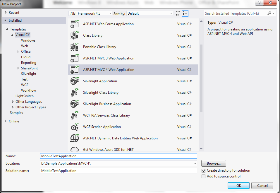 Build Mobile Applications with jQuery mobile and MVC 4