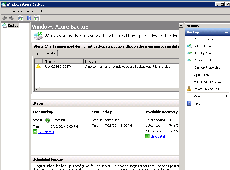 Windows Azure vault creation