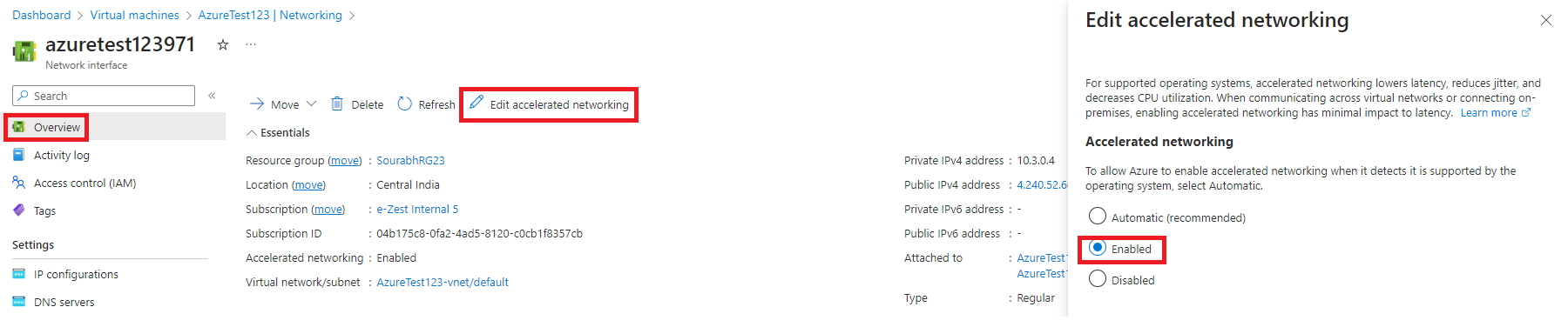 How to Enable Accelerated Networking on NICs – Azure Virtual Machine using PowerShell + Excel sheet