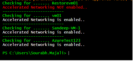 How To Enable Accelerated Networking On Nics Azure Virtual Machine Using Powershell Excel Sheet