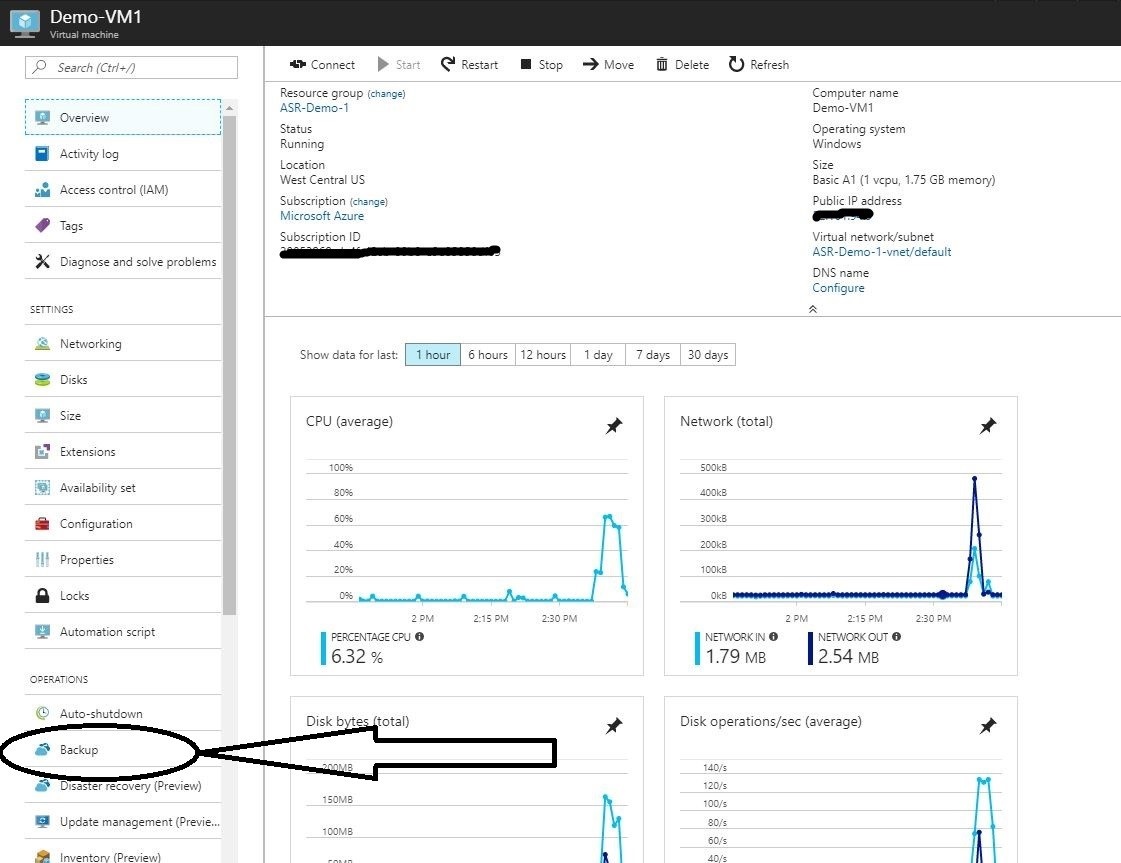 Managing Azure VM-level Backup