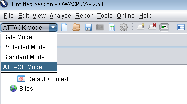 OWASP ZAP Modes
