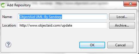 The ObjectAid UML Explorer for STS/Eclipse
