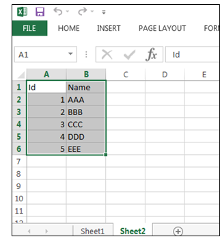 Importing data from Excel to SQL database table directly