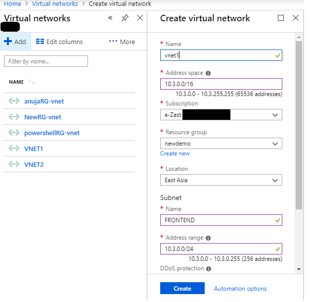 Integration of your Web App with Virtual Network