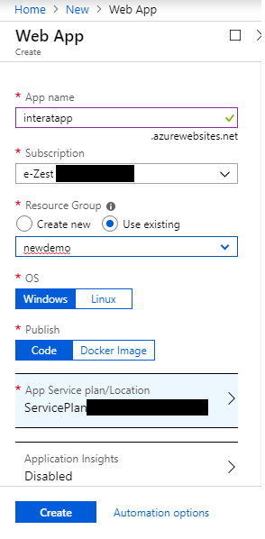 Integration of your Web App with Virtual Network