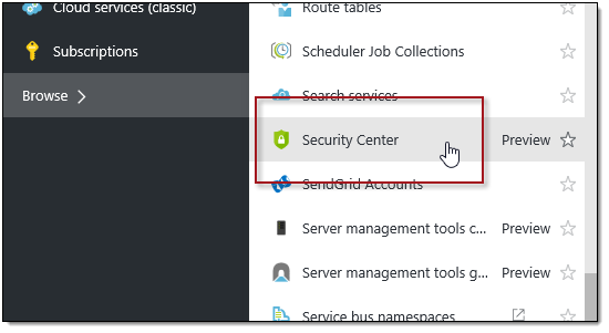 Azure Security Center