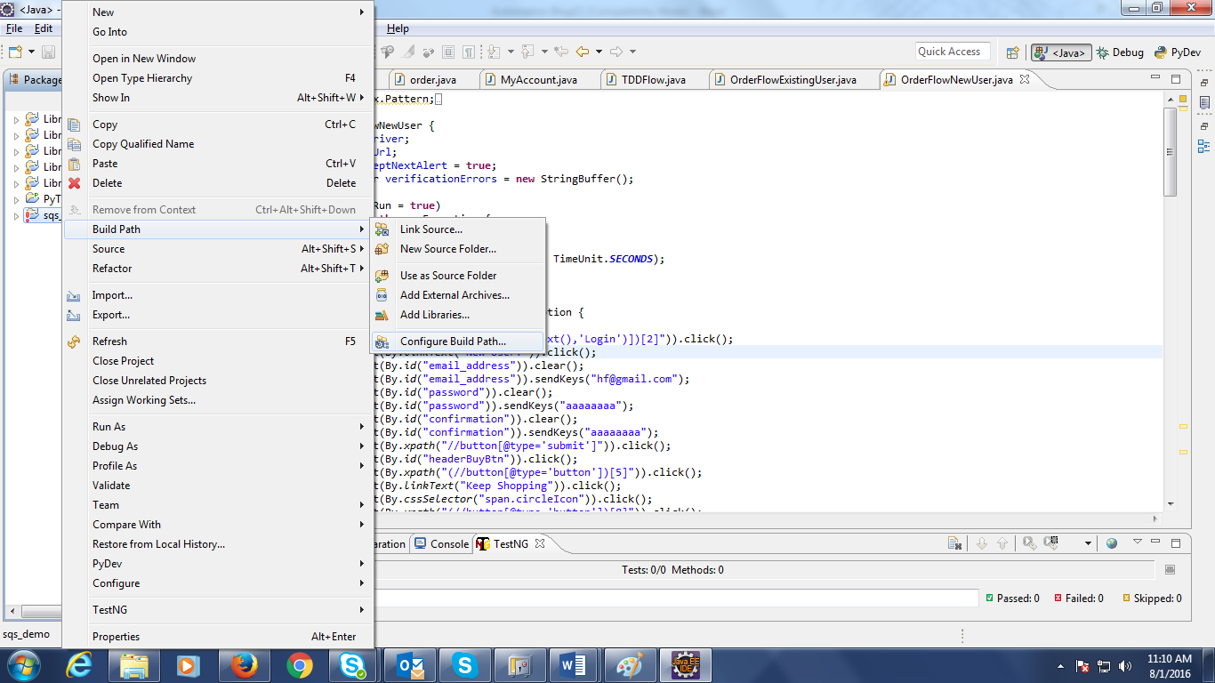 Automation testing from Selenium IDE to WebDriver