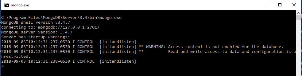 Basic commands for mongoDB