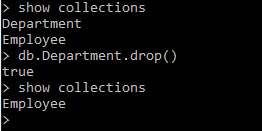Basic commands for mongoDB