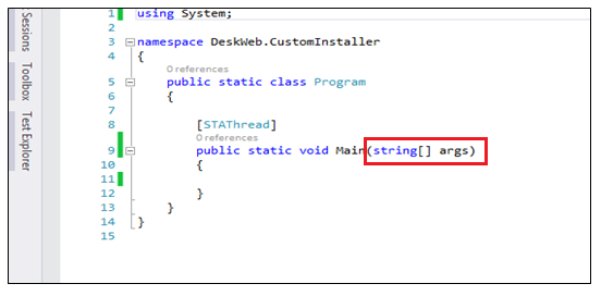 Pass command line arguments from InstallShield/MSI installer to custom ...