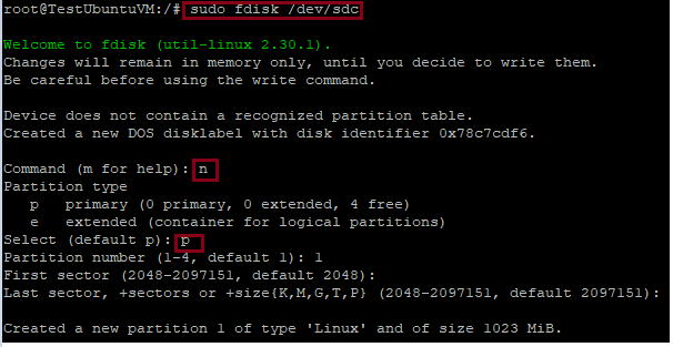 How to create, attach, and mount a disk to Linux VM (Microsoft Azure)